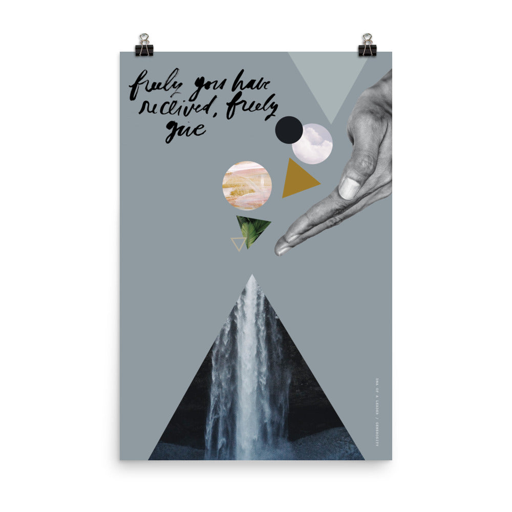 Generosity Poster – DNA of a Leader Store